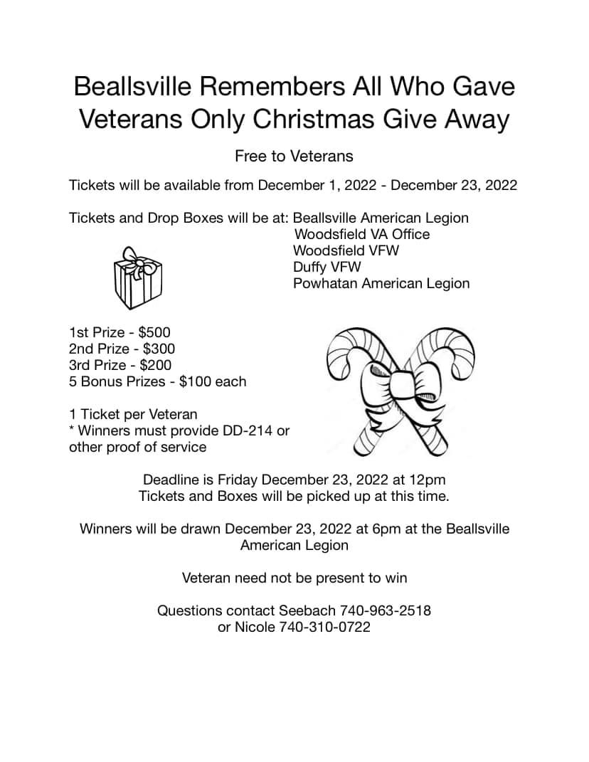 Veteran Only Give Away - Monroe County Veterans Office